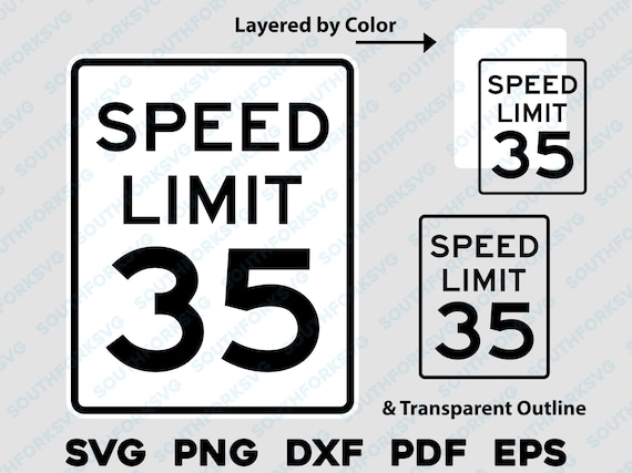 Speed Limit Sign 35