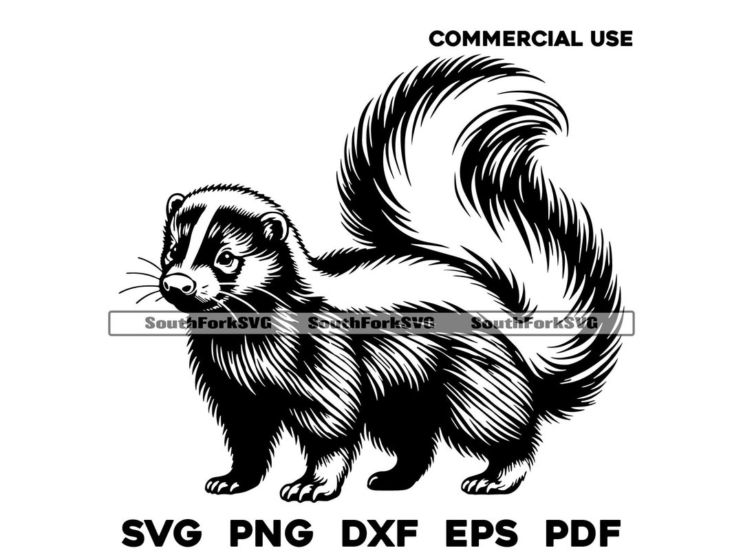 Cute Skunk Design Svg Png Dxf Eps Pdf | Vector Graphic Design Cut Print ...