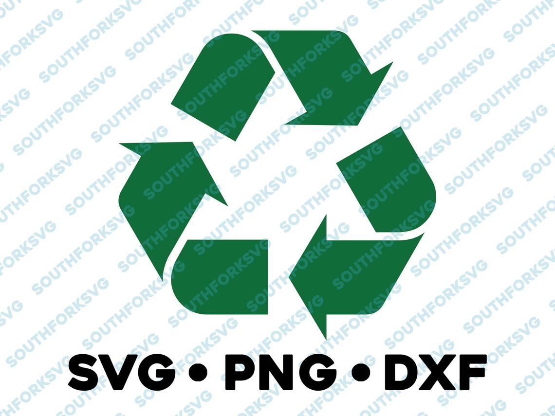 Recycling Symbol SVG PNG DXF vector design transparent cricut | Etsy
