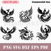 Simple Phoenix Bundle Svg Png Dxf Eps Pdf | Vector Graphics Design Cut ...