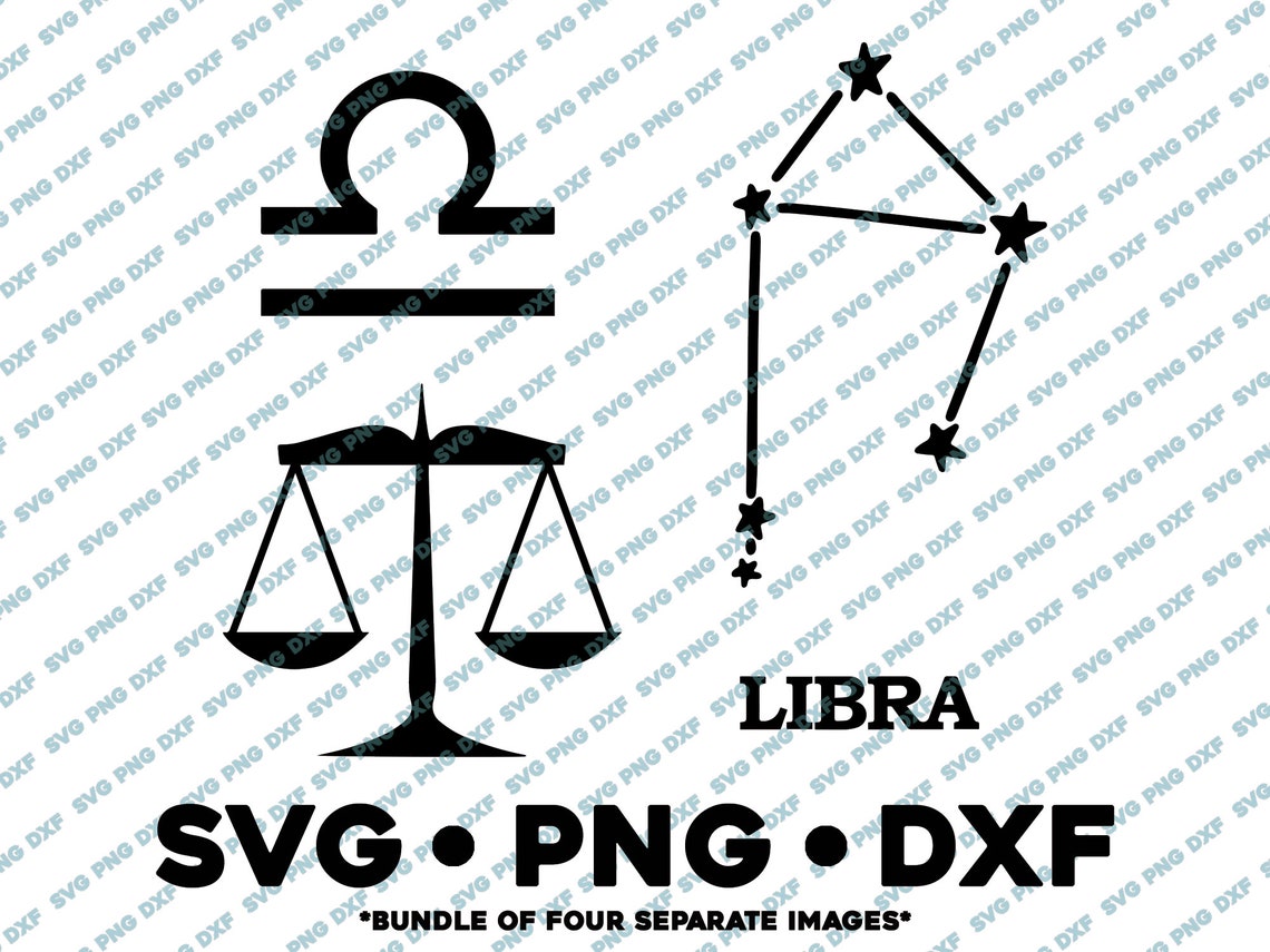 Libra Zodiac Bundle SVG PNG DXF Cut File for Cricut Silhouette | Etsy