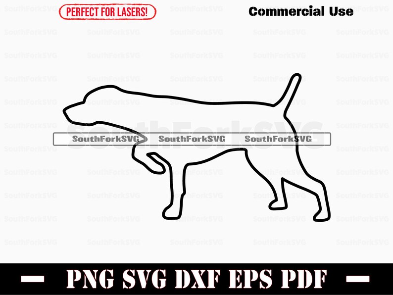 Perro pájaro señalando contorno svg png dxf eps pdf / gráfico vectorial ...