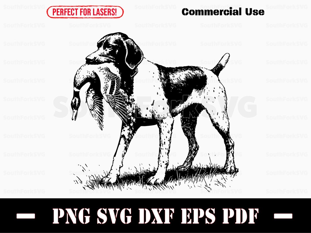 German Shorthaired Pointer Duck Hunting Dog | Svg Png Dxf Eps Pdf ...