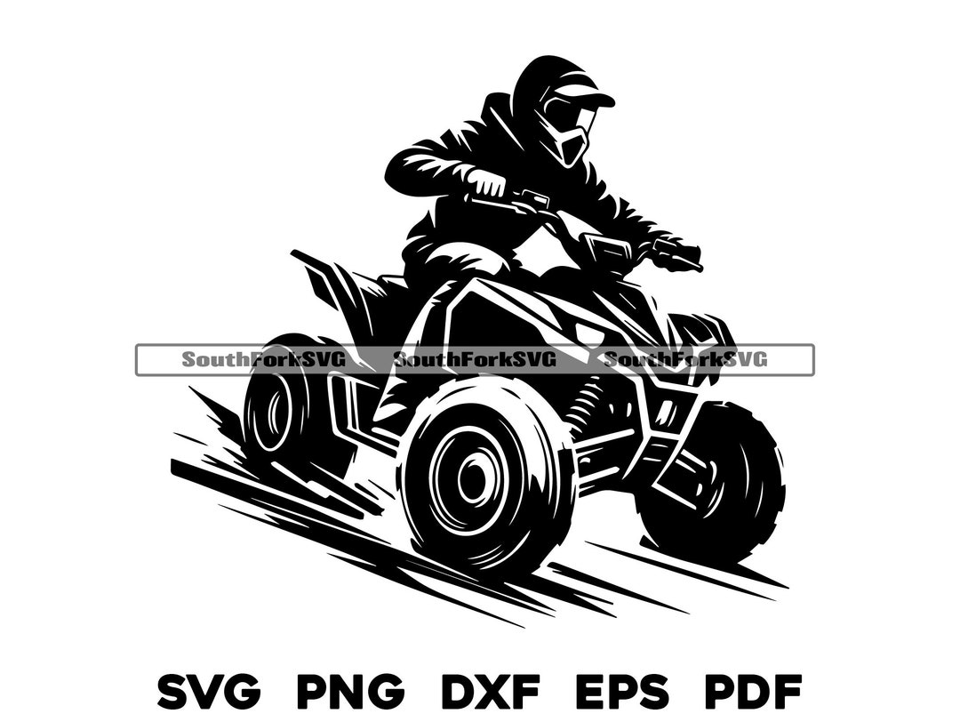 ATV Quad 4 Four Wheeler Svg Png Dxf Eps Pdf | Vector Graphic Design Cut ...
