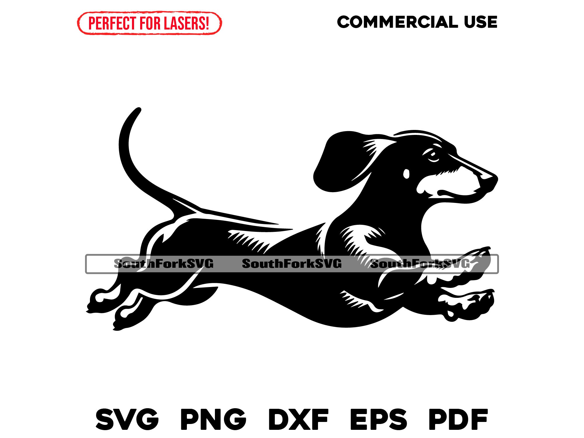 Dachshund Weiner Dog Jumping | Svg Png Dxf Eps Pdf Vector Graphic Cut ...
