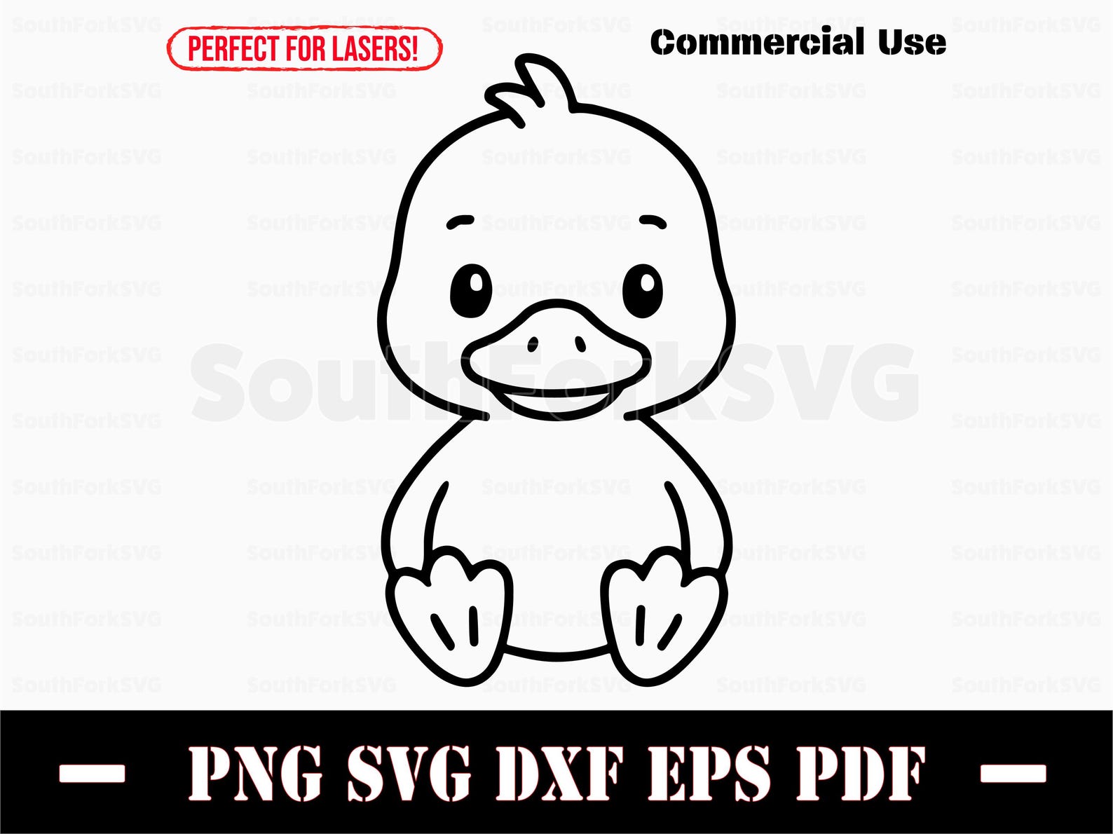 Cute Baby Duck Svg Png Dxf Eps Pdf | Vector Graphic Design Cut Print ...