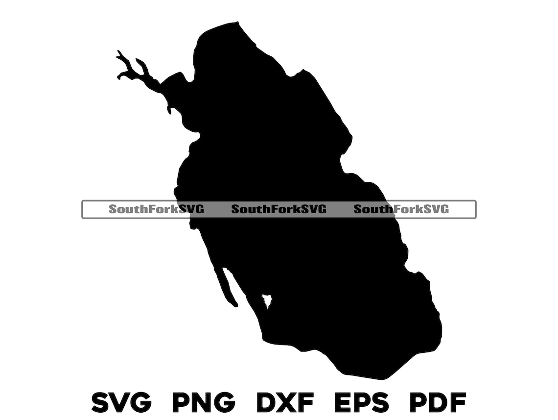 Johnson Lake Nebraska Map Shape Silhouette Outline Svg Png Dxf Pdf Eps ...