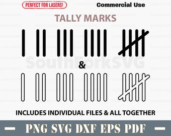 Tally Mark Counting System, Tally, Count, SVG, PNG, Clip Art ...