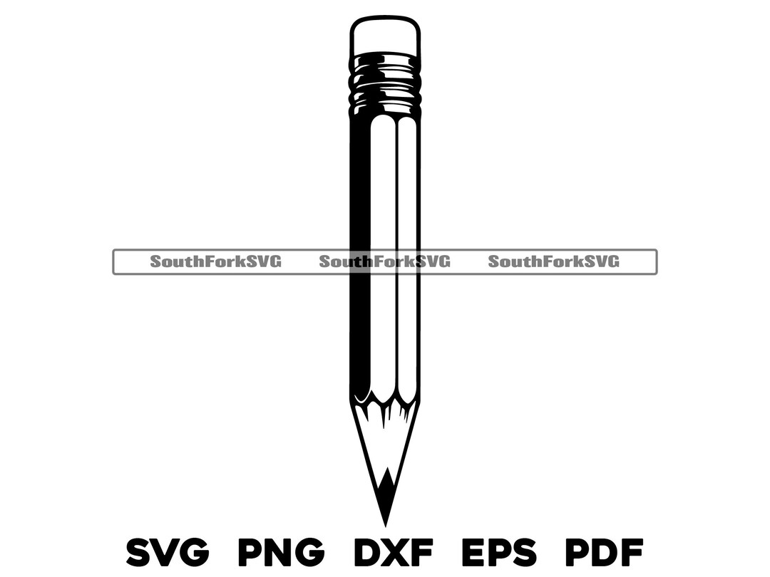 Pencil Design Files Svg Png Dxf Pdf Eps Transparent Vector Graphic Cut ...
