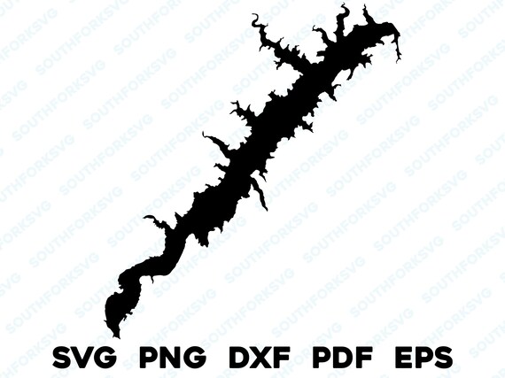 Lake Meredith Texas Silhouette Shape Svg Png Dxf Pdf Eps - Etsy