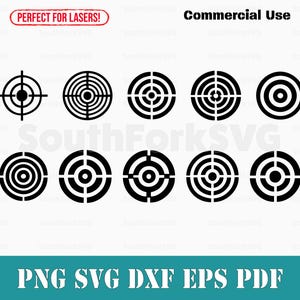 Simple Target Doodle Bundle Svg Png Dxf Eps Pdf | Vector Graphic Cut ...