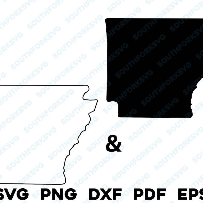 Arkansas Silhouette Svg Files - Etsy