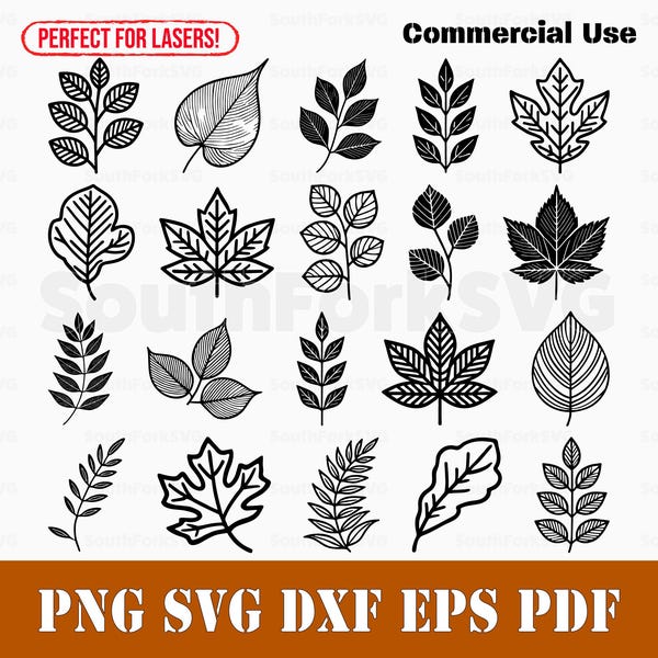 Simple Leaf Line Drawing - Etsy