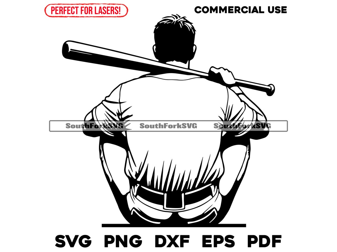 Baseball Player Design | Svg Png Dxf Eps Pdf | Vector Graphic Design ...