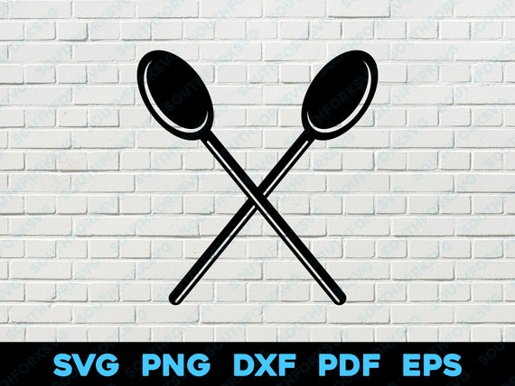 Crossed Wooden Spoons Svg Png Dxf Pdf Eps Cut File Clip Art - Etsy