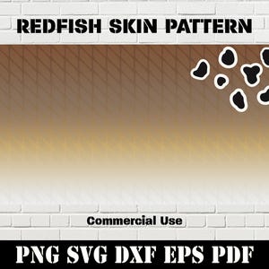Redfish Red Drum Skin Pattern Svg Png Eps Pdf | Salmon Trout Steelhead ...