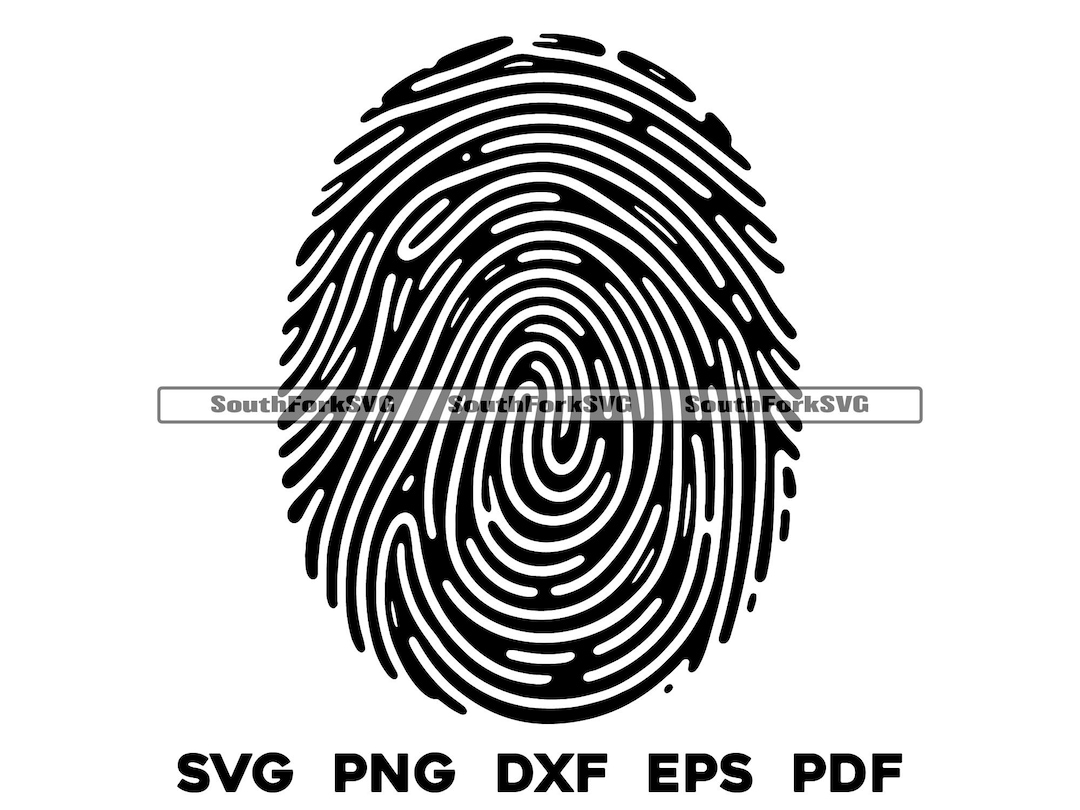 Finger Print Design | Svg Png Dxf Pdf Eps | Vector Graphic Design Cut ...