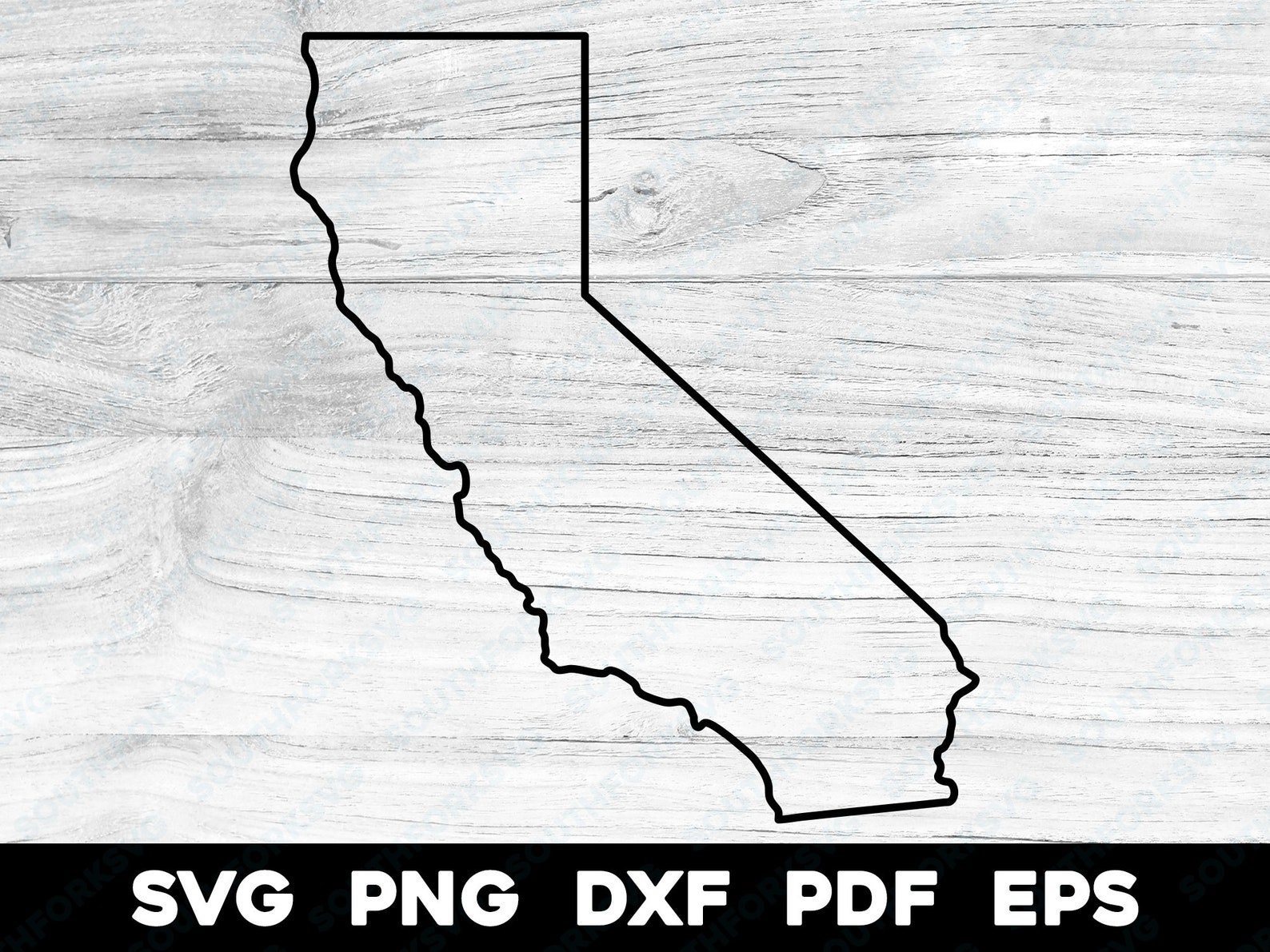 California State Shape Outline Svg Png Dxf Eps Pdf Vector Graphic ...
