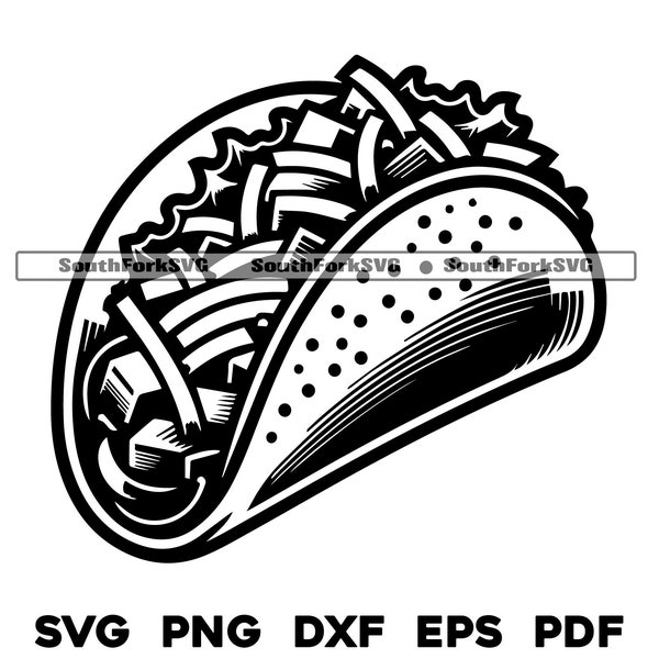 Taco Svg File - Etsy