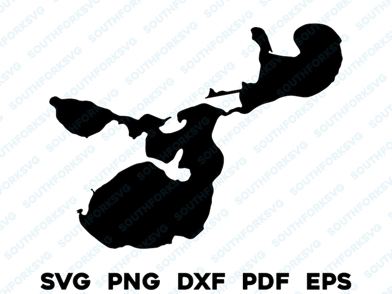 Coon Lake Minnesota Map Shape Silhouette Outline Svg Png Dxf Pdf Eps ...