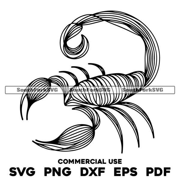 Scorpio Line Art - Etsy