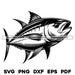 Tuna Vector Design 2 | Svg Png Dxf Eps Pdf | Transparent Vector Graphic ...