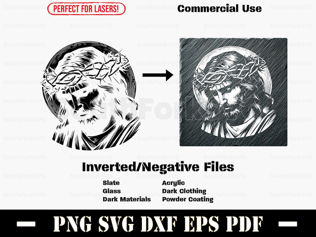 Inverted Jesus Crown of Thorns Svg Png Dxf Eps Pdf | Vector Graphic Cut ...