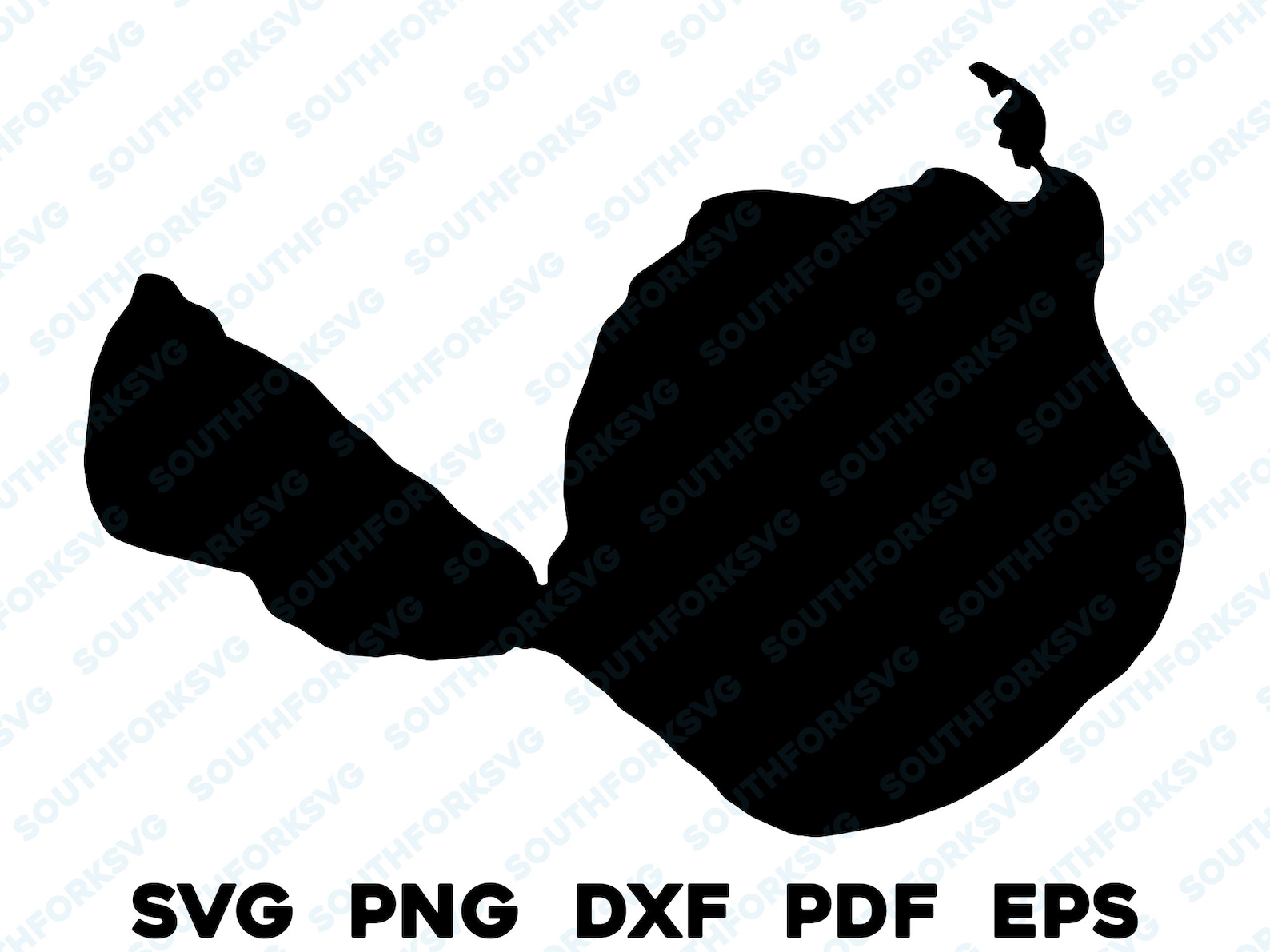 Glen Lake Michigan Map Shape Outline Silhouette Svg Png Dxf - Etsy