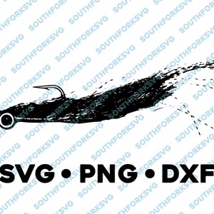 Fly Fishing Clouser Minnow Pattern Lure SVG PNG DXF Dry Nymph Streamer ...