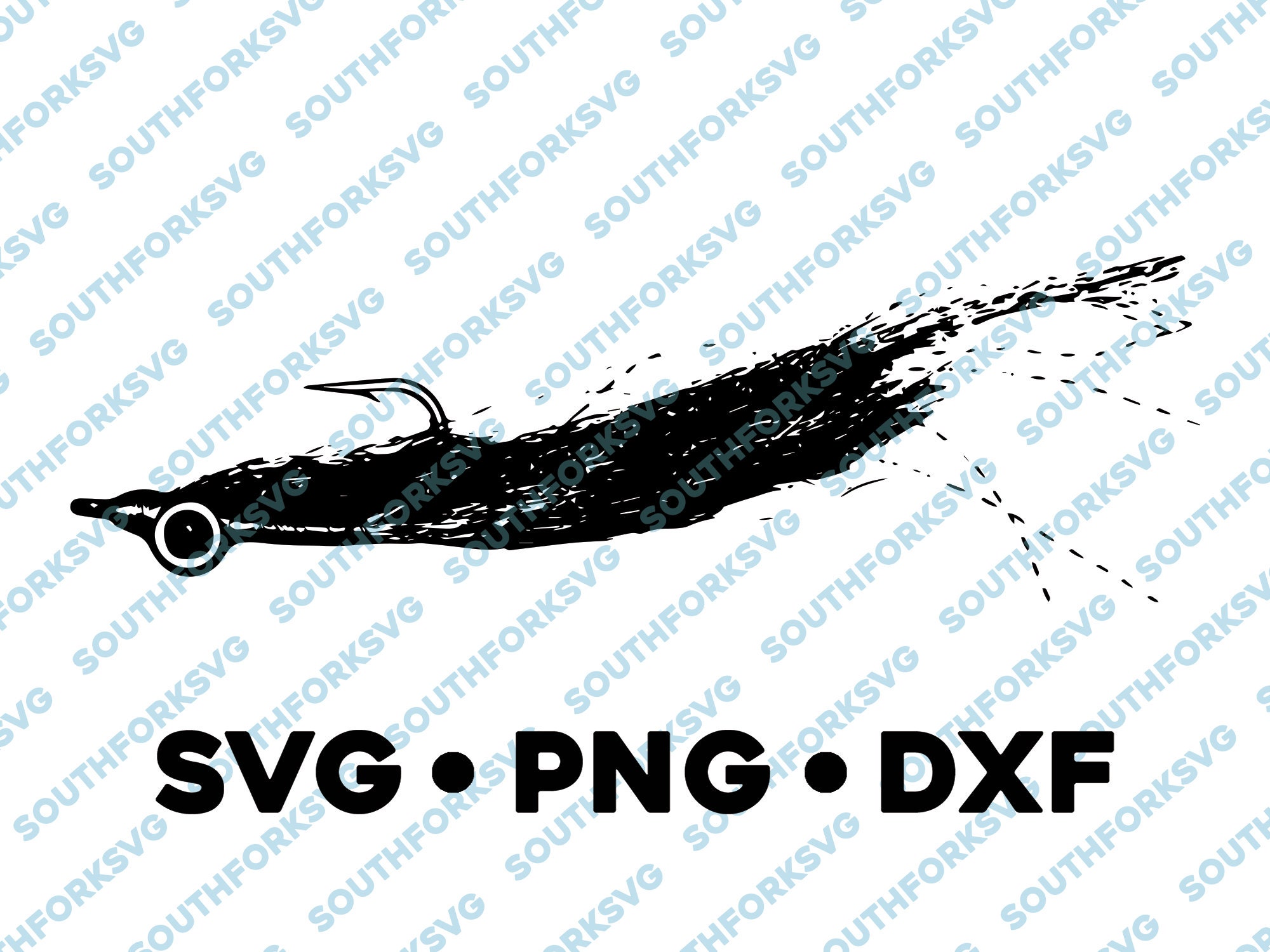 Fly Fishing Clouser Minnow Pattern Lure SVG PNG DXF Dry Nymph | Etsy