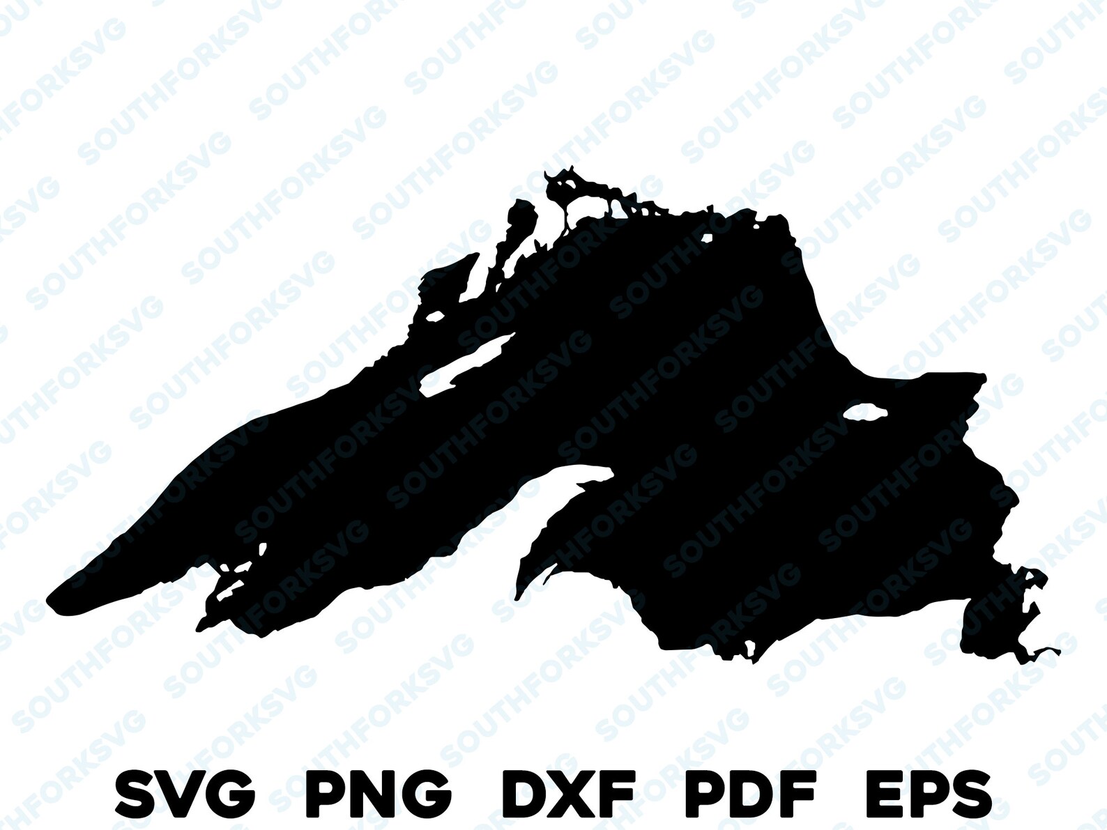 All 5 Great Lakes Bundle Map Shape Silhouette Svg Png Dxf Pdf Eps ...