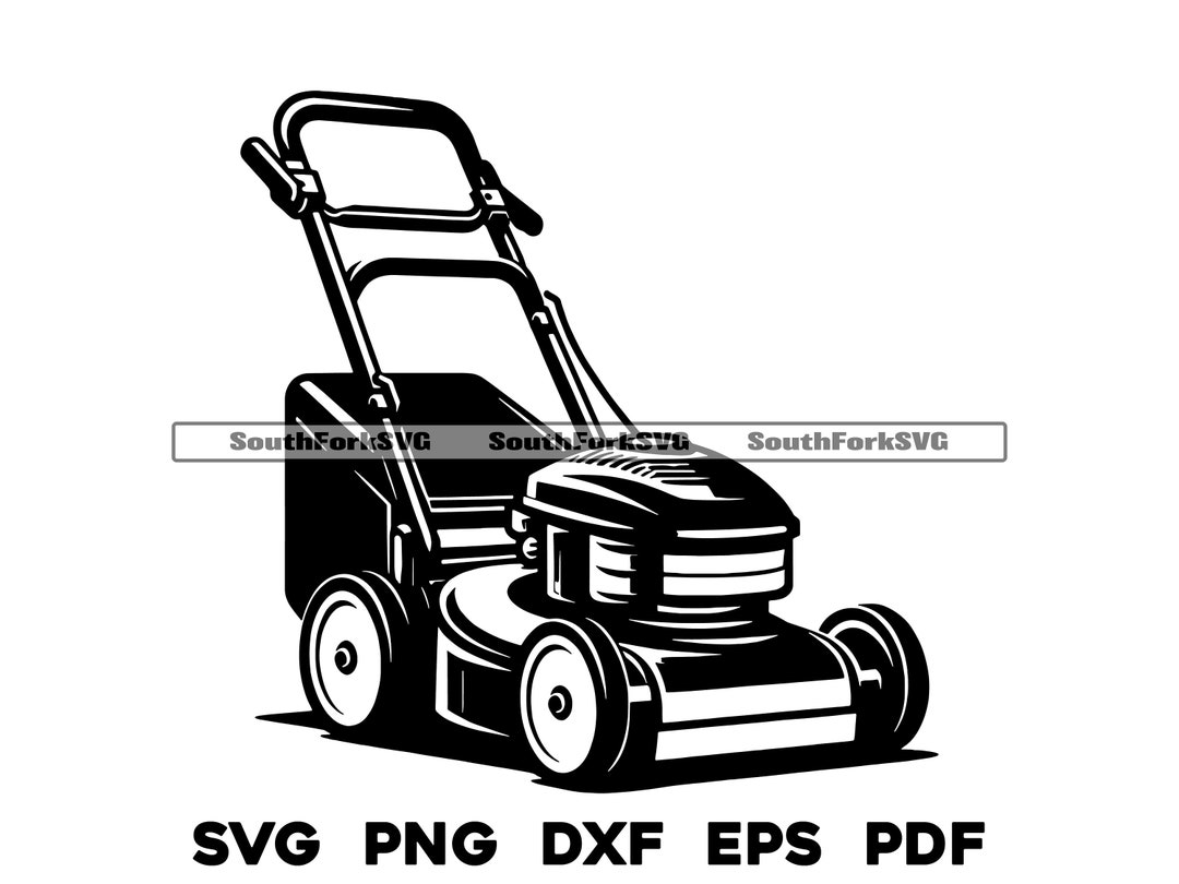 Lawn Mower 2 | Svg Png Dxf Eps Pdf | Transparent Vector Graphic Design ...