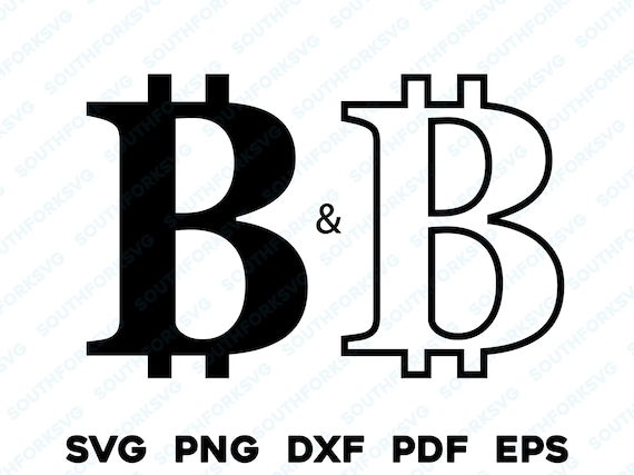 Bitcoin B Logo Symbol Svg Png Dxf Eps Pdf Layered by Color Cut - Etsy