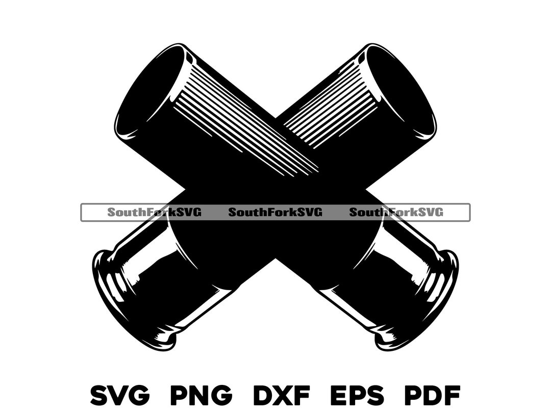 Crossed Shotgun Shells Design Files Svg Png Dxf Pdf Eps | Transparent ...