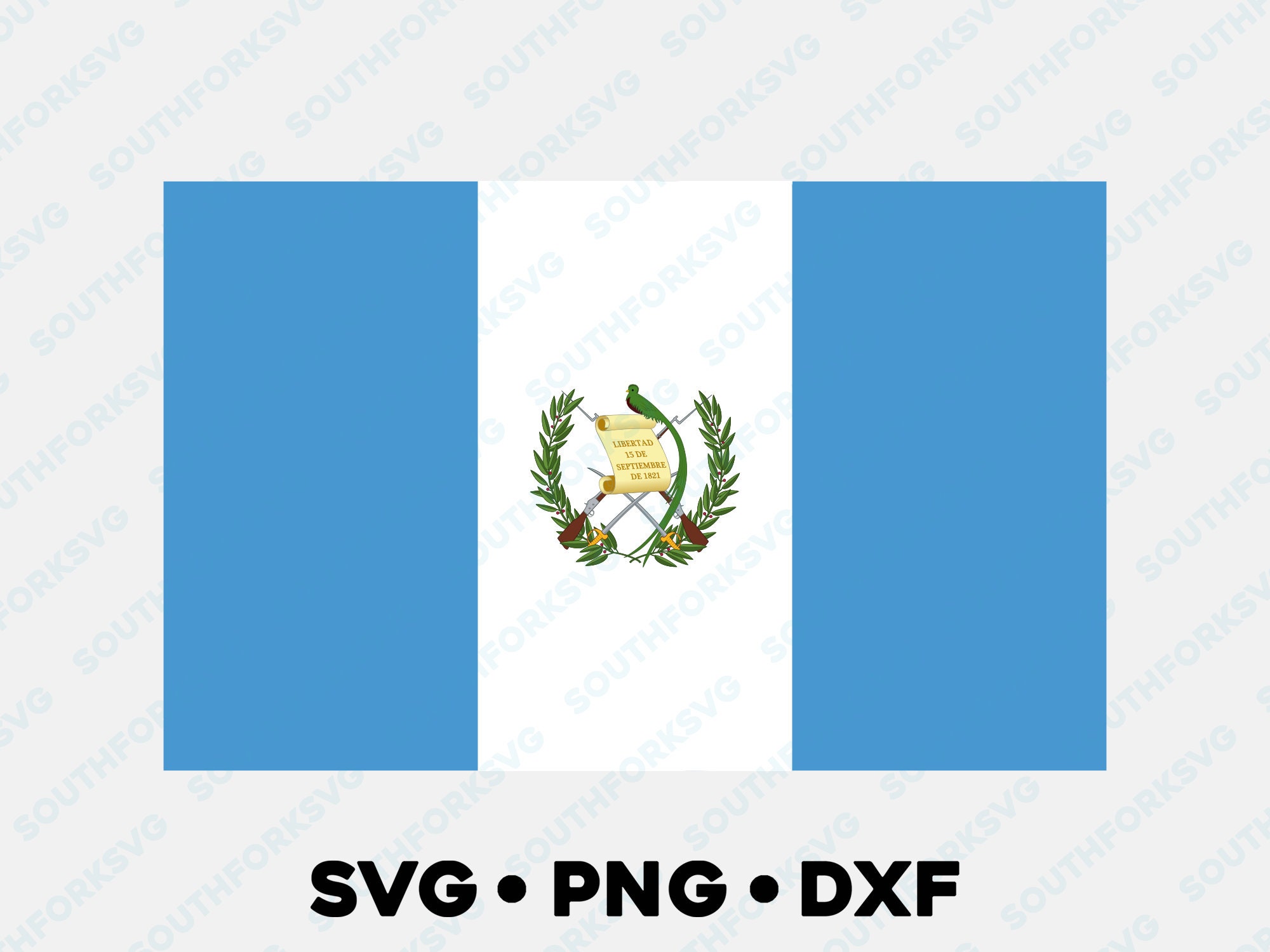 Guatemala Bandera Nacional svg png dxf vector diseño gráfico - Etsy México