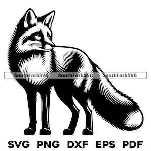 Fox Design Files | Svg Png Dxf Eps Pdf | Vector Graphic Cut File Laser ...