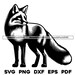 Fox Design Files | Svg Png Dxf Eps Pdf | Vector Graphic Cut File Laser ...
