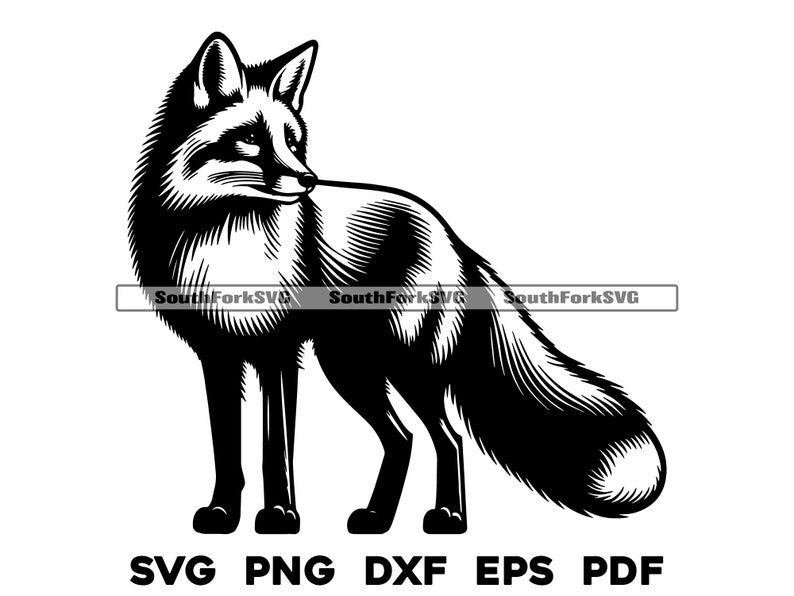 Fox Design Files | Svg Png Dxf Eps Pdf | Vector Graphic Cut File Laser ...