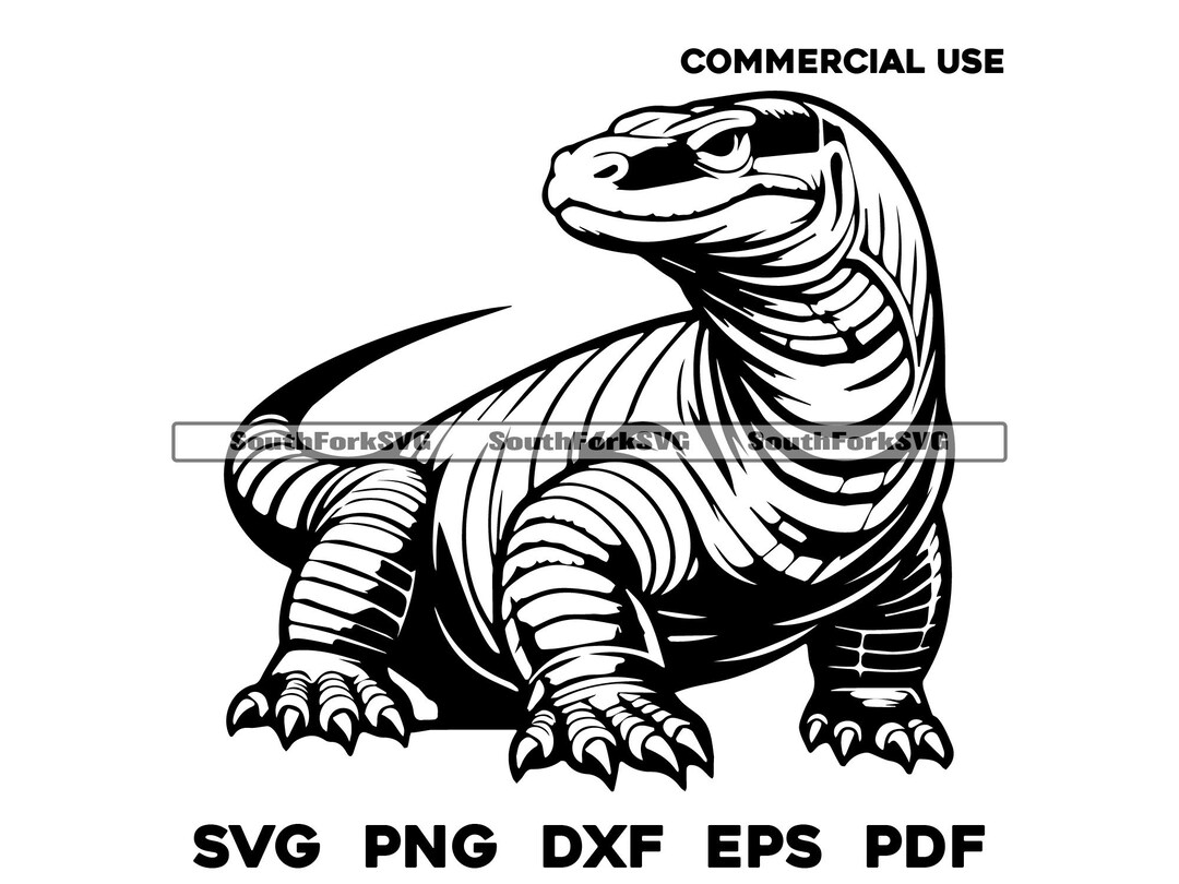 Komodo Dragon Design | Svg Png Dxf Eps Pdf | Vector Graphic Cut File ...