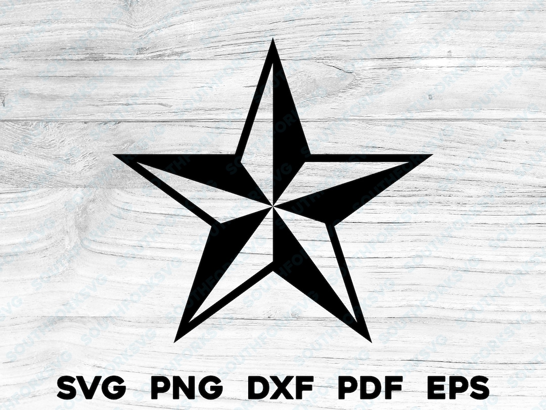Nautical Star Transparent | Svg Png Dxf Eps Pdf | Vector Graphic Cut ...