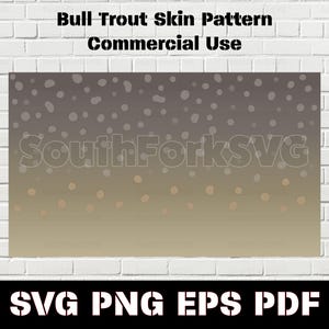 Bull Trout Skin Pattern Svg Png Eps Pdf | Char Trout Fishing Design ...