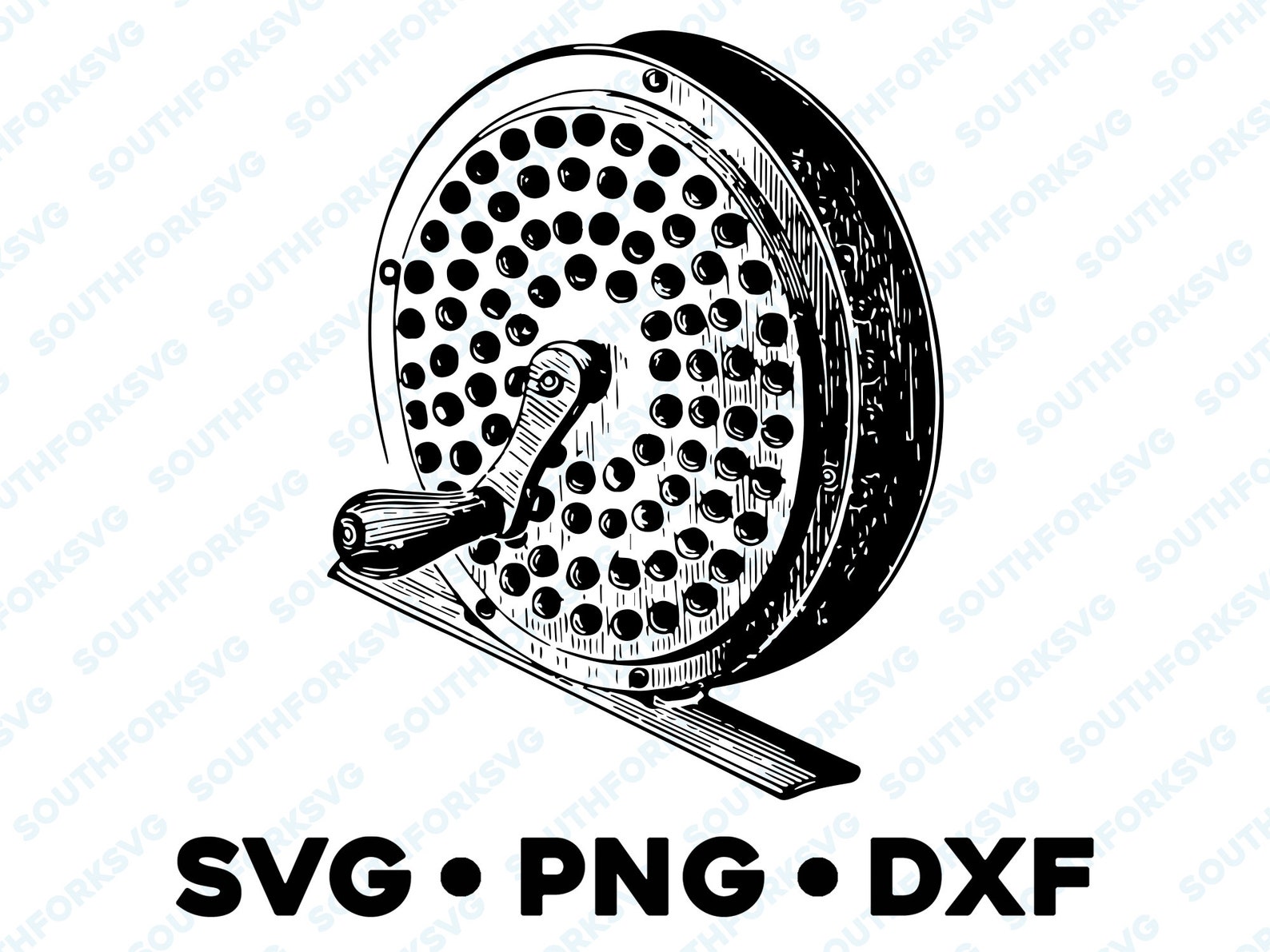 Fly Fishing Reel SVG PNG DXF Vector Graphic Design File Transparent ...