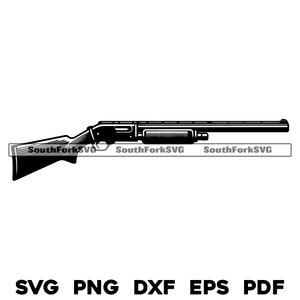 Pump Shotgun Design Files Svg Png Dxf Pdf Eps | Transparent Vector ...