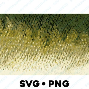 Smallmouth Bass Skin Pattern SVG PNG DXF Trout Bass Pike Muskie Crappie ...