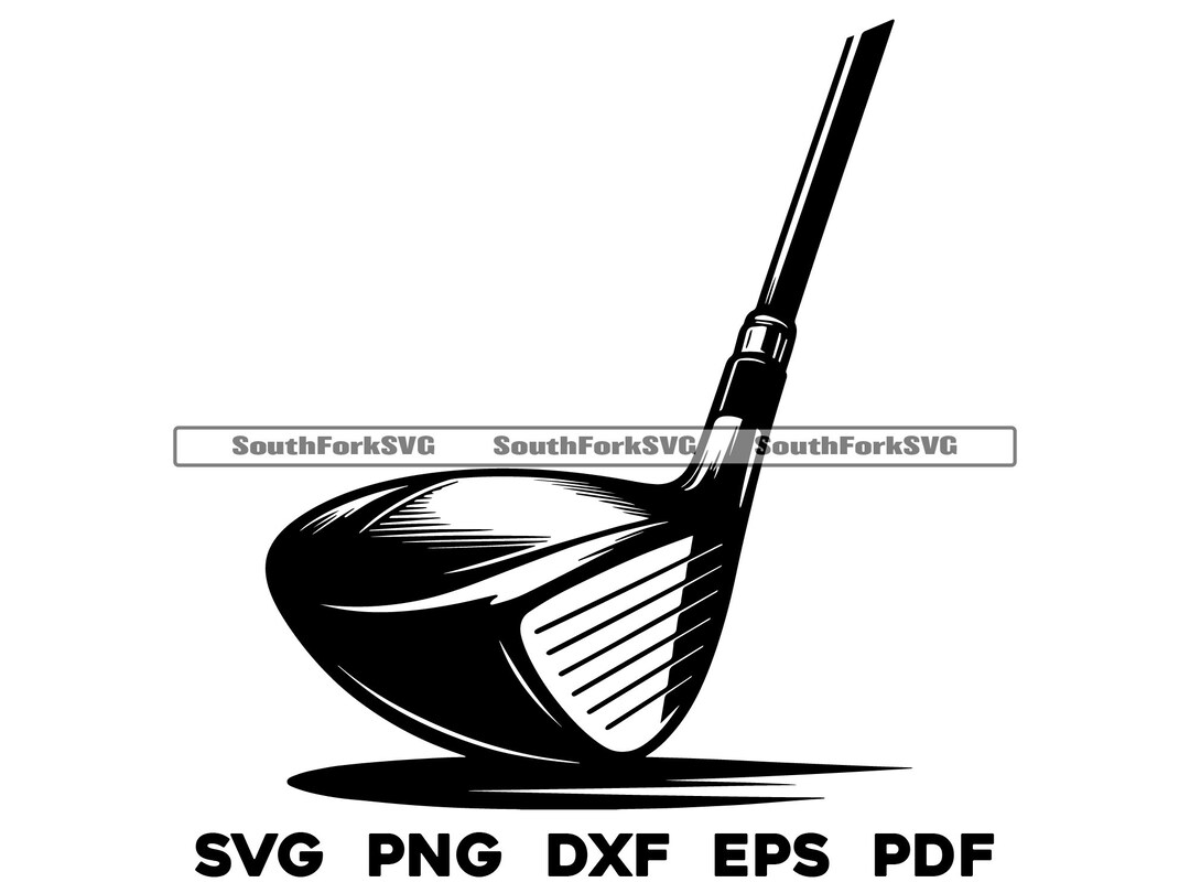 Golf Club Driver Design Files | Svg Png Dxf Eps Pdf | Transparent ...