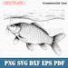 Carp Fish Scene Svg Png Dxf Eps Pdf | Transparent Vector Graphic Design ...