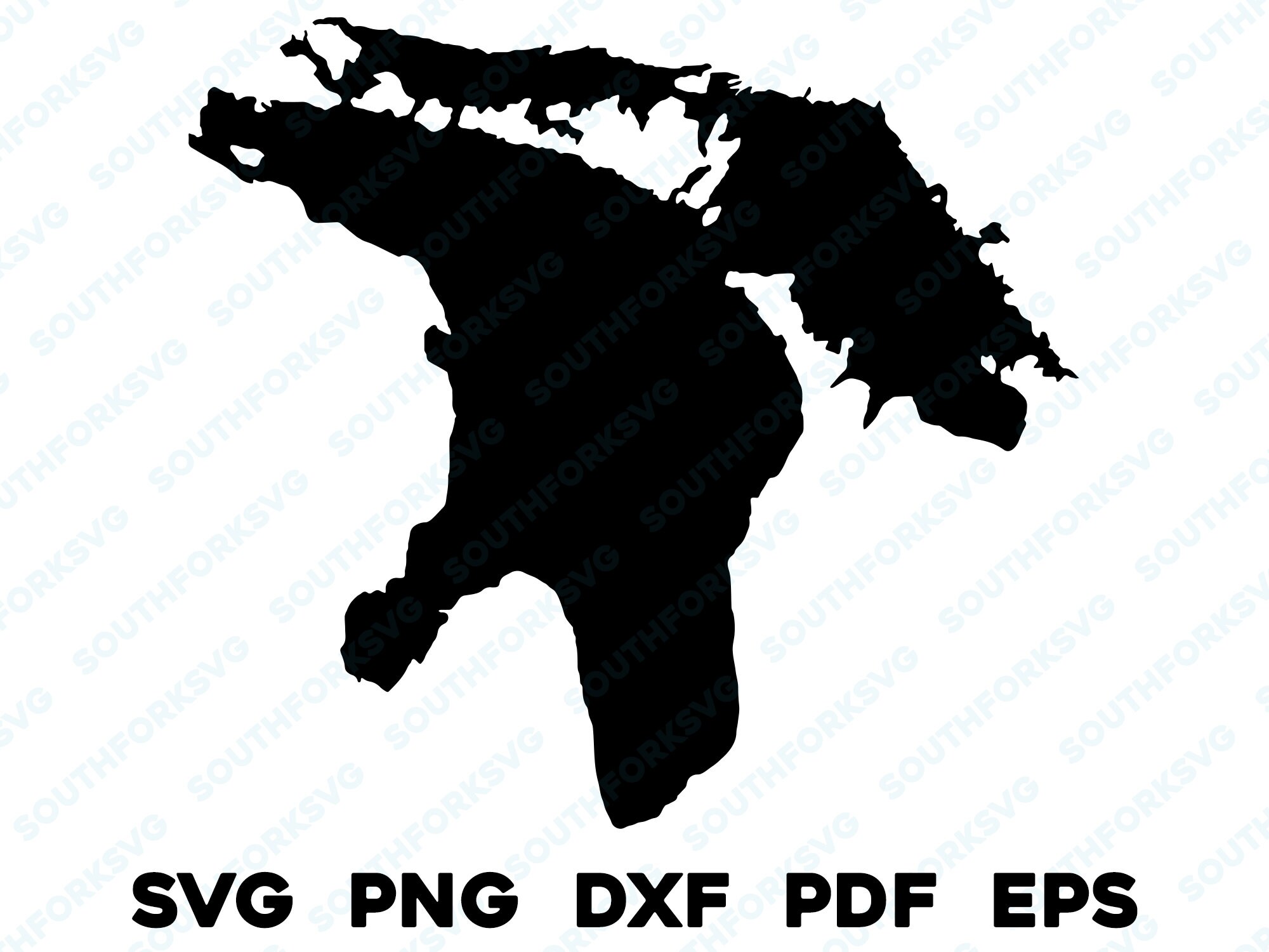 All 5 Great Lakes Bundle Map Shape Silhouette Svg Png Dxf Pdf Eps ...