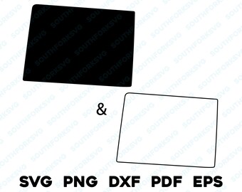 Wyoming Map Png - Etsy