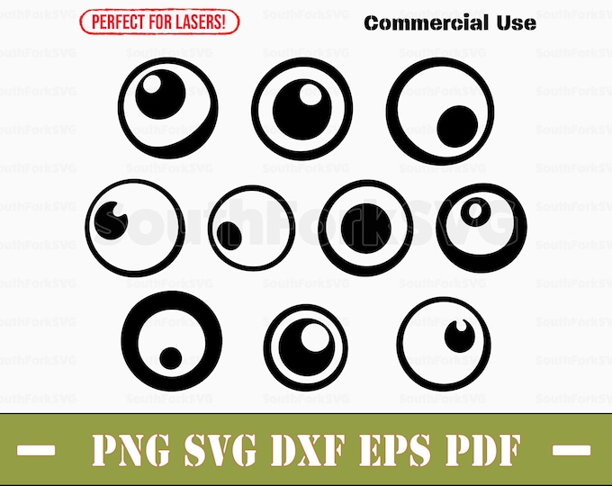Googly Eyes Clipart, Monster Eyes Clipart, Vector Graphics, Eyes ...