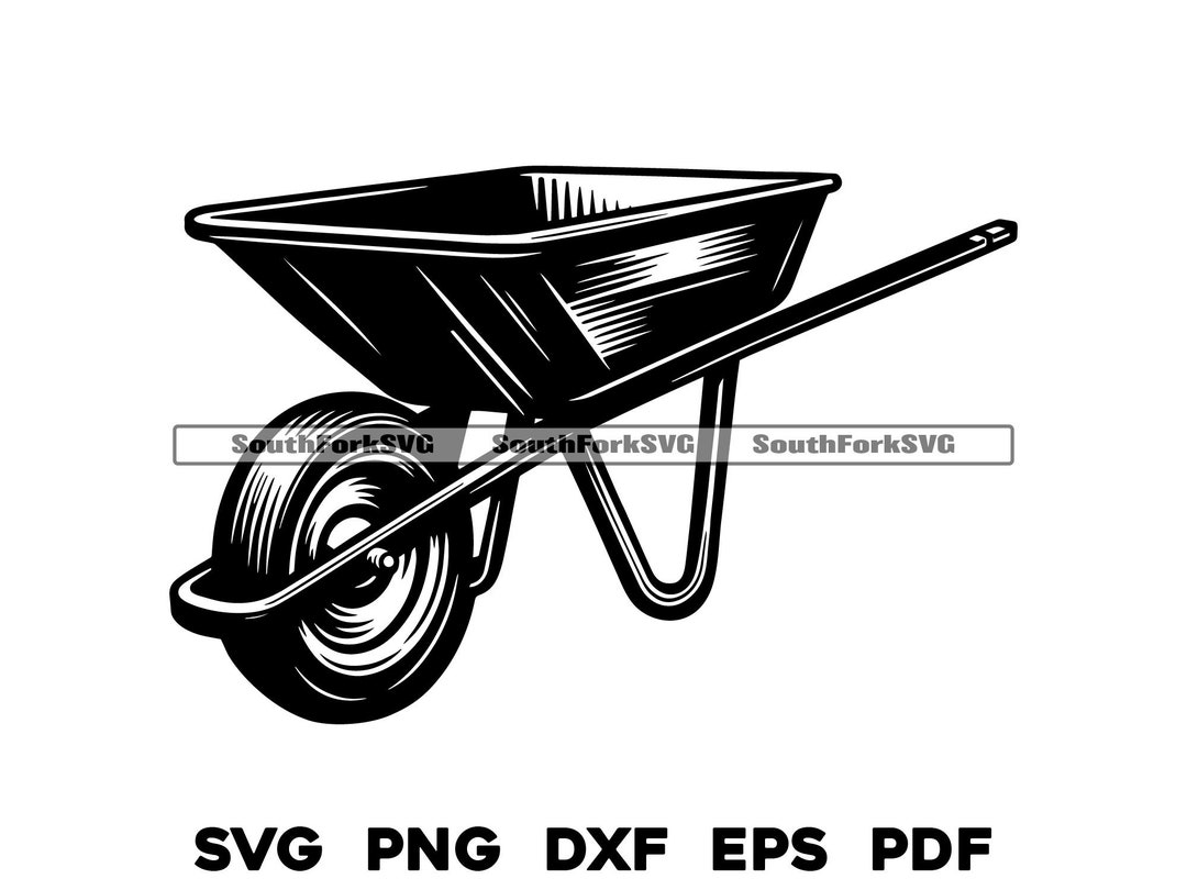 Wheelbarrow Design Files | Svg Png Dxf Eps Pdf | Transparent Vector ...